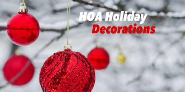 Simple Holiday Decoration Guidelines in an HOA Community