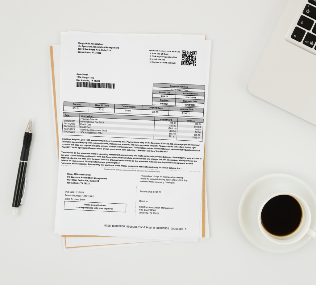 SPT Meet Bill Sample | Spectrum Association Management